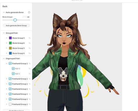 Hair Missing After Adding Bones Rvroid