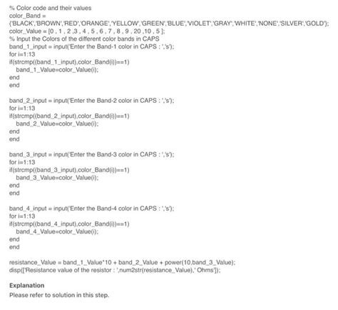 Write A C4natlob Program That Calculates Resistance