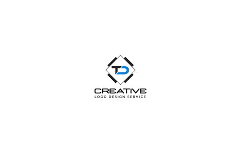 Vector Letter Td Logo Square Shape Logo Vector Art At Vecteezy