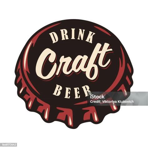 맥주 엠블럼 또는 크래프트 맥주 로고를 위한 맥주 캡 벡터 아트 금속 코르크로 라벨 또는 인쇄 Ale에 대한 스톡 벡터 아트 및