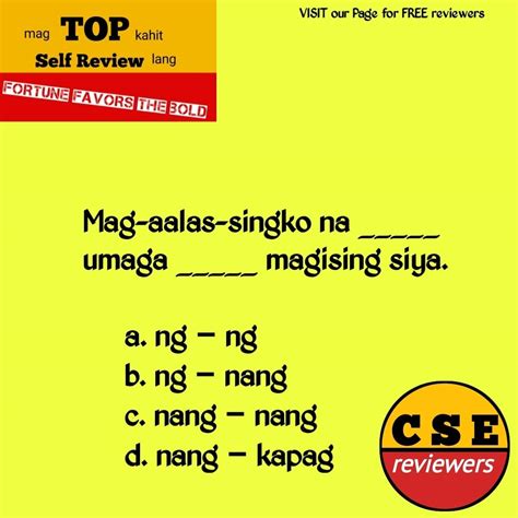 Mag Aalas Singko Na Umaga Civil Service Exam Facebook