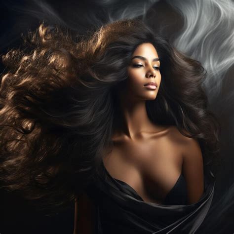Premium Ai Image Dark Skinned Woman