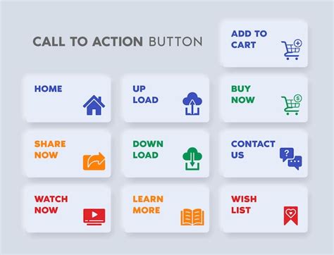 Premium Vector Web Button Design For Cta Or Call To Action With Flat