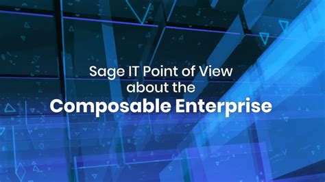 Video Suranjan Pramanik On Linkedin Sage It Point Of View About The Composable Enterprise