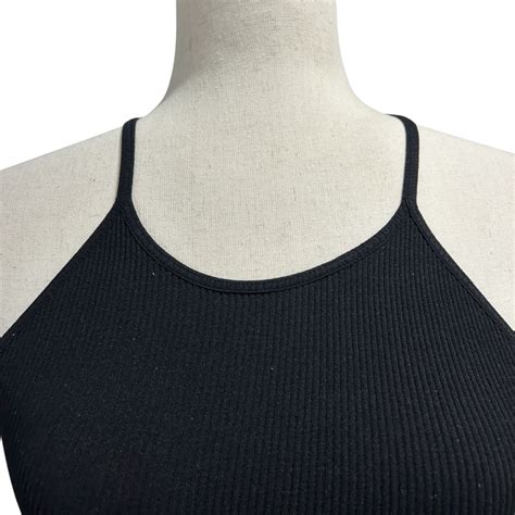 Free People Fp Movement Black Tank Top Xs Happiness Runs Crop Tank Ribbed Ebay Uk