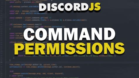 Code Your Own Discord Bot Permissions And Roles 2021 Youtube