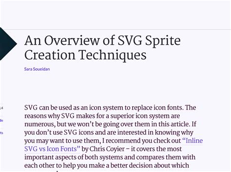 An Overview Of Svg Sprite Creation Techniques