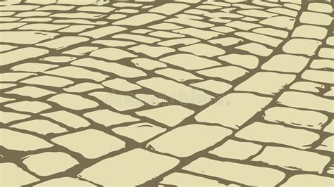 A Vintage Cobblestone Street Or Pavement Texture Background Vector