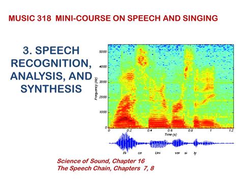 PPT SPEECH RECOGNITION ANALYSIS AND SYNTHESIS PowerPoint Presentation ID