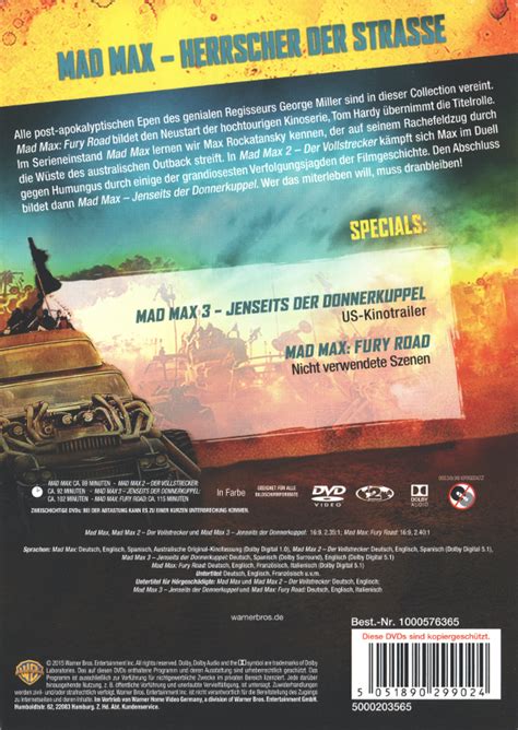 Ofdb Mad Max Ii Der Vollstrecker 1981 Dvd Warner Mad Max
