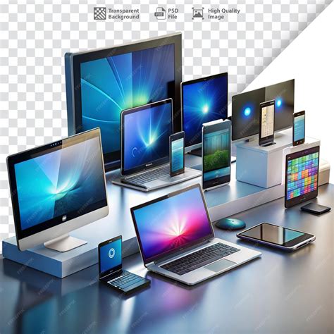 Collection Of Modern Electronic Devices Representing Technology Gadgets And Digital Lifestyle
