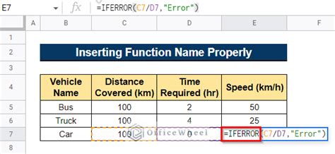Fixed IFERROR Function Is Not Working In Google Sheets
