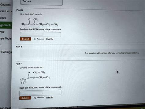 Solved Give The Iupac Name For Spell Out The Iupac Name Of The Compound Give The Iupac Name