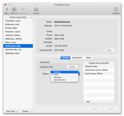 Removing Users In Virtual TimeClock