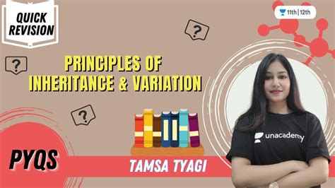 Principles Of Inheritance And Variation Pyqs Quick Revision Series Class 12 Tamsa Tyagi