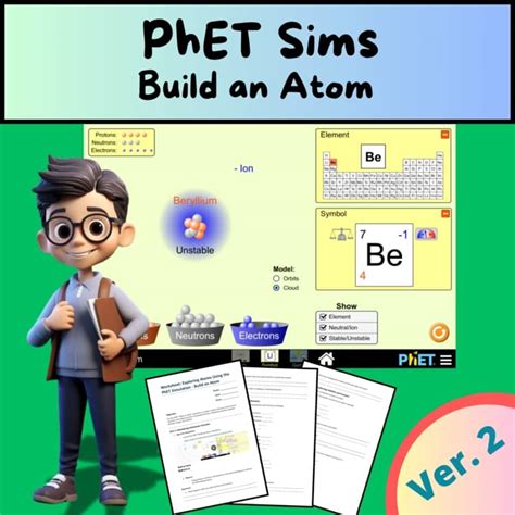 Worksheet Exploring Atoms Using The Phet Simulation Build An Atom