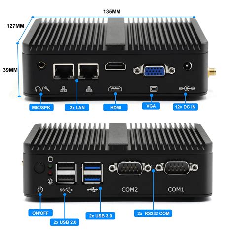 Buy Super Small PC Fanless Mini Computer Desktop PC Celeron J GB DDR RAM GB SSD