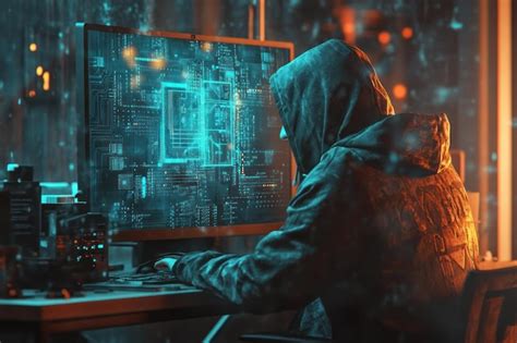 Cybersecurity Threat Hacker Network Security Premium Ai Generated Image