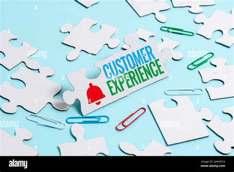 Hand Writing Sign Customer Experience Business Idea Product Of