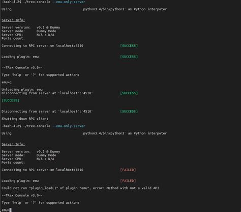 Rpc Connection Errors With Dummy Veth · Issue 17 · Cisco System Traffic Generator Trex Emu · Github
