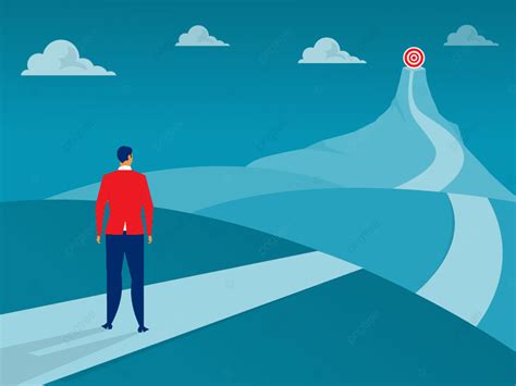 실업가 산 정상에 서서 모험을 목표로 가다 매니저 삽화 Png 일러스트 및 벡터 에 대한 무료 다운로드 Pngtree