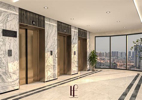 Interior Design For Elevator Lobby On Behance Elevator Lobby