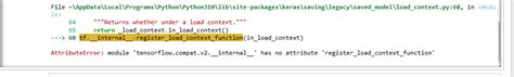 Python Attributeerror Module Tensorflow Compat V Internal Has