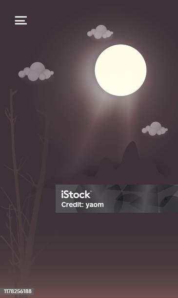 날씨 앱 디자인 웹 아이콘 모바일 응용 프로그램에 대한 현대적인 Ui 화면 디자인 개체 그룹에 대한 스톡 벡터 아트 및 기타 이미지 개체 그룹 계절 구름 풍경