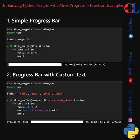 Enhancing Python Scripts With Alive Progress 5 Practical Examples ~ Computer Languages Clcoding