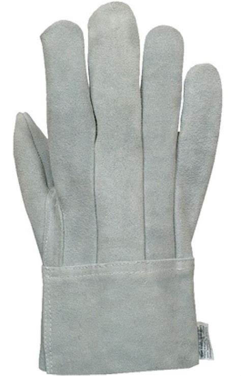 Luva De Raspa De Couro Branco Punho 15 Cm
