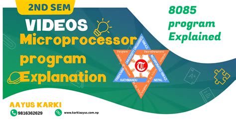Microprocessor Program Explanation Videos For Bsc Csit Second Semester