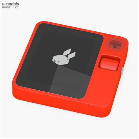 rabbit r1 pocket ai assistant 3d model download audio devices on