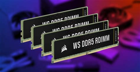 Corsair Enters Ddr5 Workstation Market Launches First Ws Ddr5 Rdimm Ecc Memory Kits R