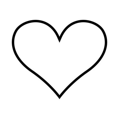 Heart Shape Symbol Black And White Silhouette Illustration White