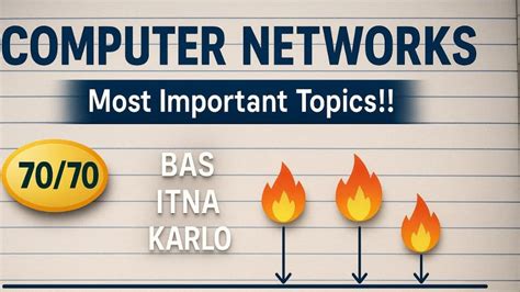 Computer Networks Most Important Questions Aktu Btech 3rd Year Pyqs Youtube