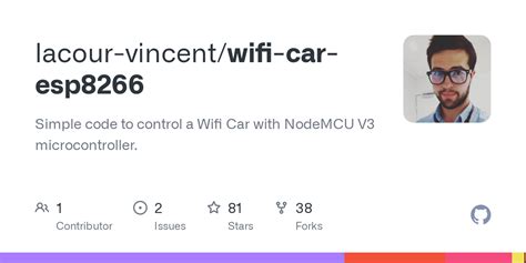Github Lacour Vincent Wifi Car Esp Simple Code To Control A Wifi Car With Nodemcu V
