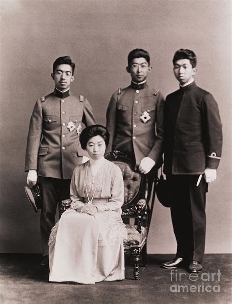Empress Sadako And Sons By Bettmann