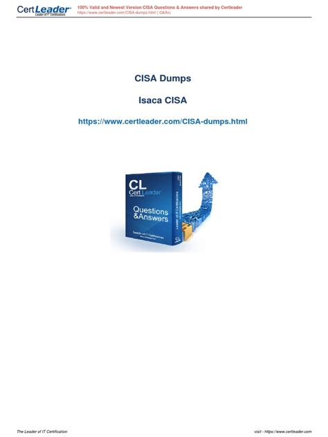 Cisa Practice Exam 100 Questions And Answers To Help Prepare For The Cisa Certification Exam