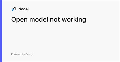 Open Model Not Working Voters Neo4j