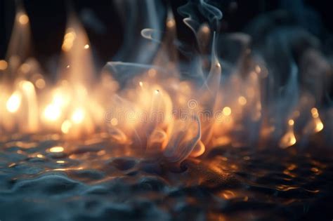Vibrant 3d Illustration Depicting The Chemical Process Of Combustion In Action Stock
