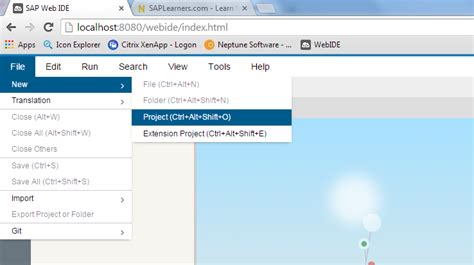 Sap Web Ide