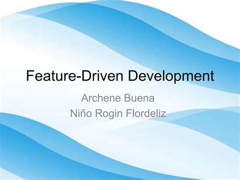 Feature Driven Development Fdd Pptx Web Development Internet