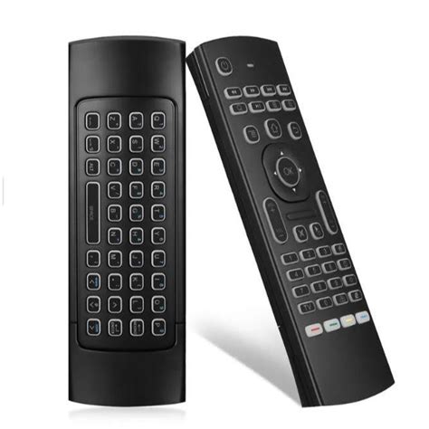 New Mx3 2 4g Fly Air Mouse Backlit Wireless Remote Control Wireless Qwerty Keyboard For Android