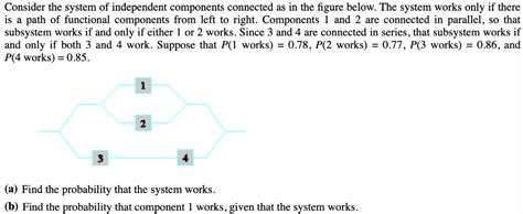 solved consider the system of independent components