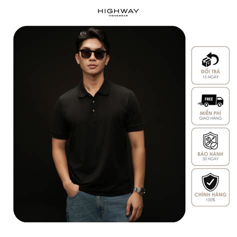 Áo Polo Nam Vải Cotton Pha Polyester Chống Nhăn Highway Menswear Ares