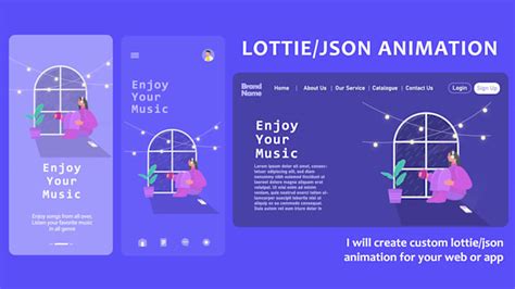 Create Custom Lottie Json Animation For Your Web Or App By Viurbee3 Fiverr