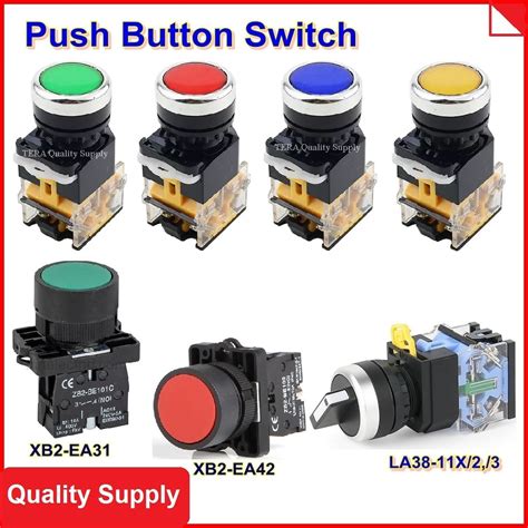 สวิทช์ ปุ่มกด กดติด ปล่อยดับ สวิทซ์ลูกศร Push Button Switch Selector Switch 22mm La38 11