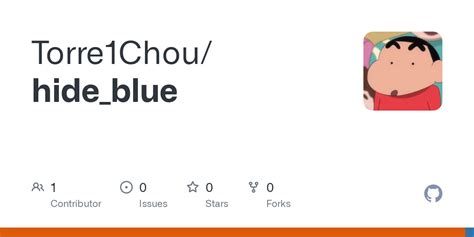 GitHub Torre1Chou Hide Blue