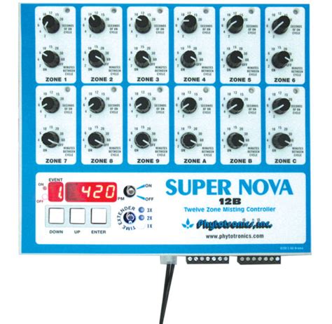 Super Nova 12b 12 Zone Controller Phytotronics Inc