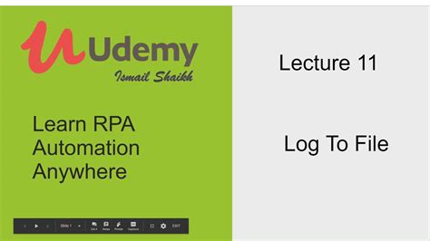 7 Log To File Automation Anywhere V11 Tutorial Youtube